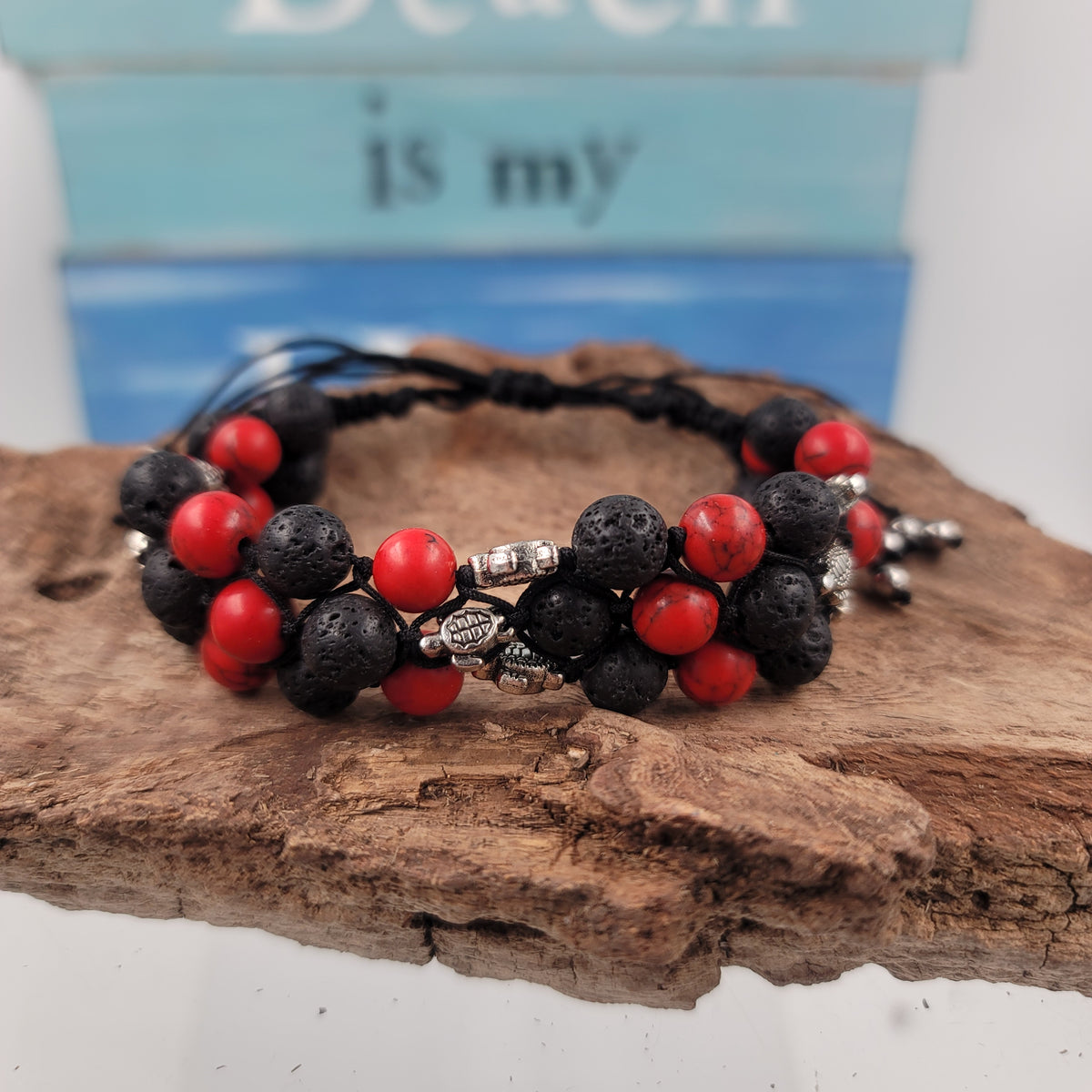 W03 Woven Red Howlite Bracelet – Just Around The Corner Market